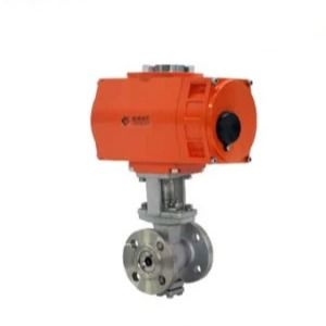 SS Explosion Proof Electric Actuator DN50 Flanged Floating Ball Valve ...