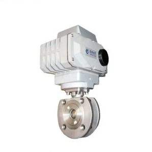Grat Small Flow Control Stainless Steel Electric Ball Valve Straight ...