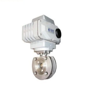 SS316 Pn16 V Port Ball Valve DN15 - DN200 With Electric Regulation Actuator