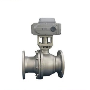 Exd II Bt4 AC220V DN20 Cast Steel Pn100 Flange Electric Ball Valve for 350 Degree Steam