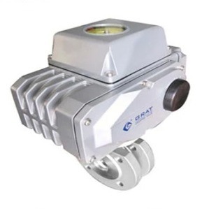 SS Quick Open Electric Actuator Flange Connection IP67 Electric Ball ...