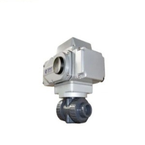 Dn40 Motorized PVC Ball Valve V Type High Chemical Resistance