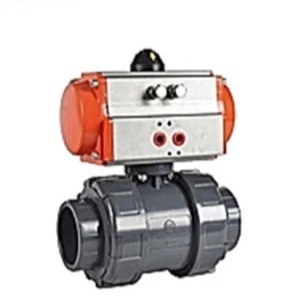 IP67 Normal Temperature 2 Way PVC Motorized Ball Valve For Swimming Pool