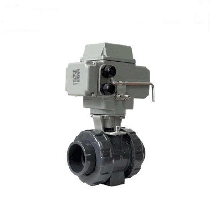 PVC Electric Ball Valve for Water Acid and Corrosive Liquid
