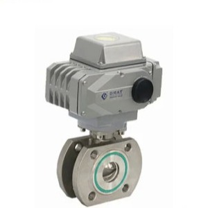 Wafer Type IP67 Proportional Electric Ball Valve To Connect Vacuum Pump