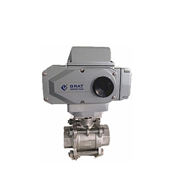 Stainless Steel Fixed Ball Valve 2 Way 3 PC Ss Mini Electric Ball Valve