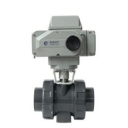 Soft seat Electric Type PVC Plastic Flow Control Ball Valve