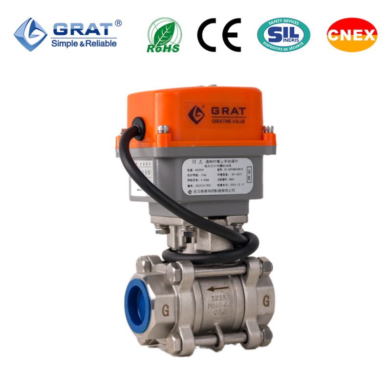 Smart DN25 Motorized Ball Valve with IoT Connectivity for Remote ...
