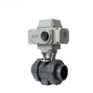 Normal Temperature Soft Seat Ball Valve Electric PVC DC12V DN40 Pn10 ...