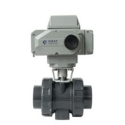 Soft seat Electric Type PVC Plastic Flow Control Ball Valve