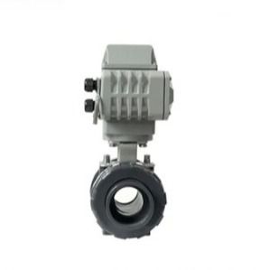 Soft seat Electric Type PVC Plastic Flow Control Ball Valve