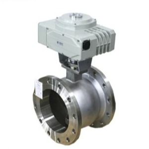 DN100 PN64 Stainless Steel SS316 Flange Connection Ball Valve With Actuator